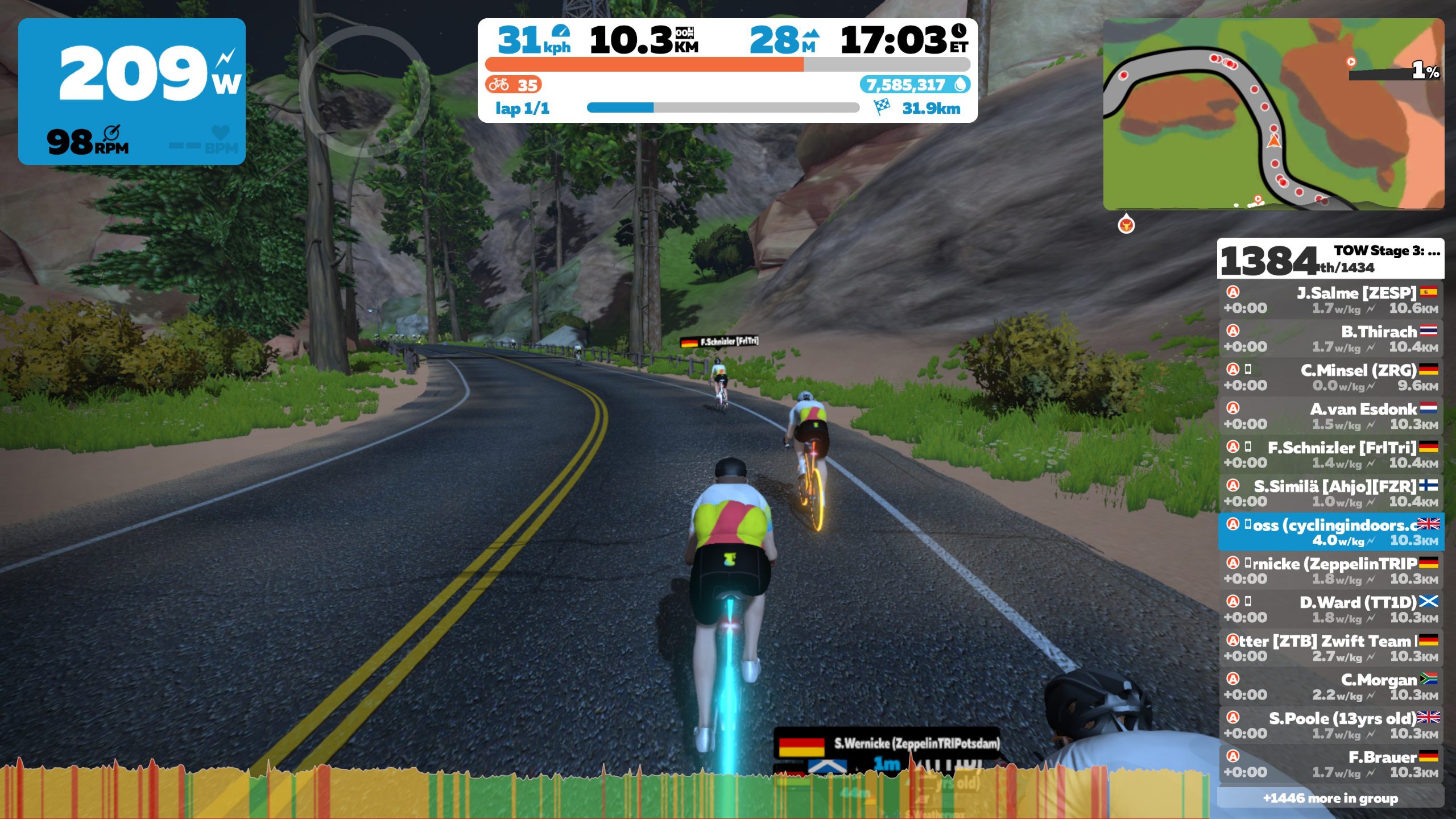 Tour Of Watopia 2021 – Stage 3: Longer Ride | Cycling Indoors