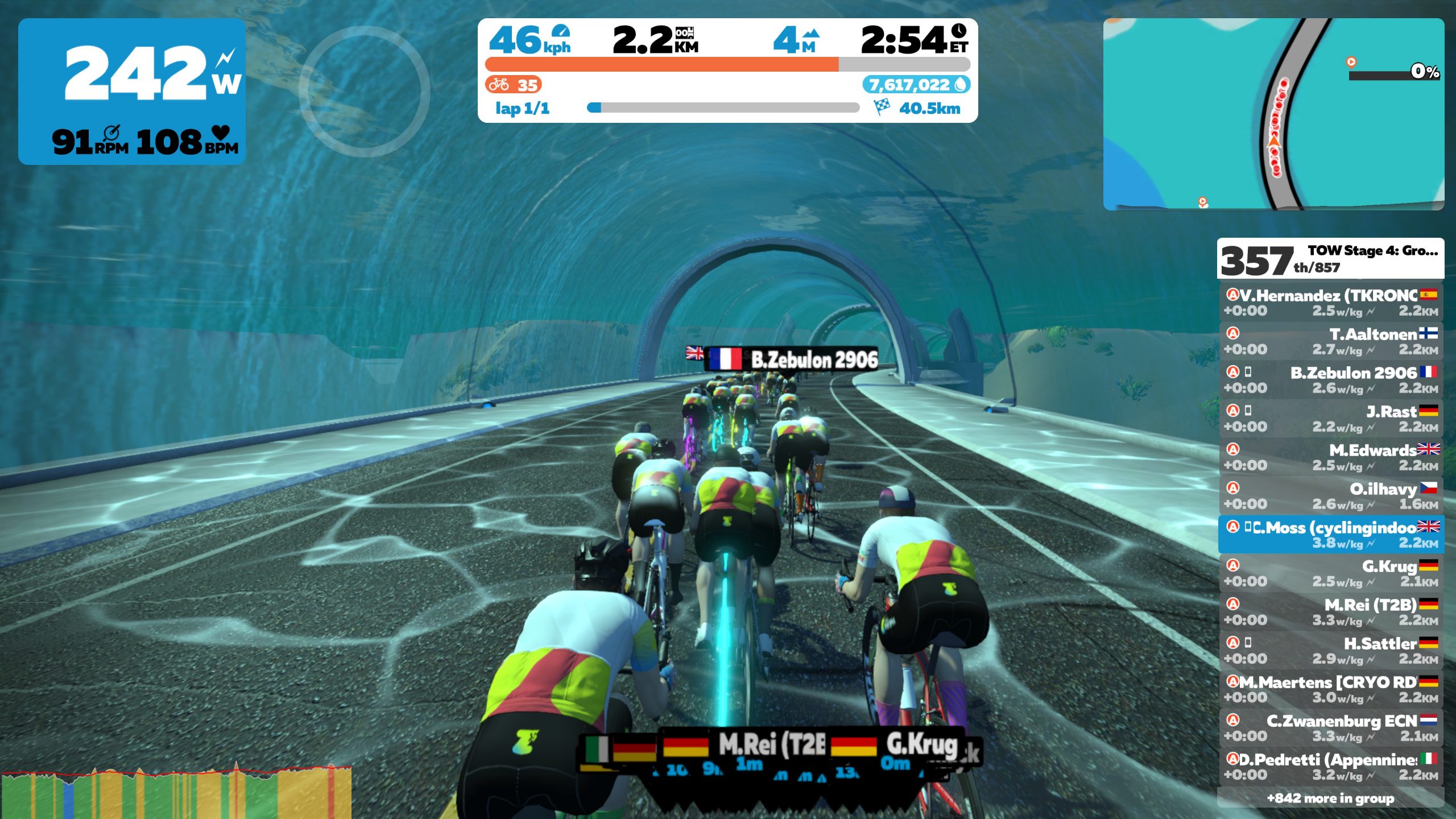 Tour Of Watopia 2021 – Stage 4: Longer Ride | Cycling Indoors
